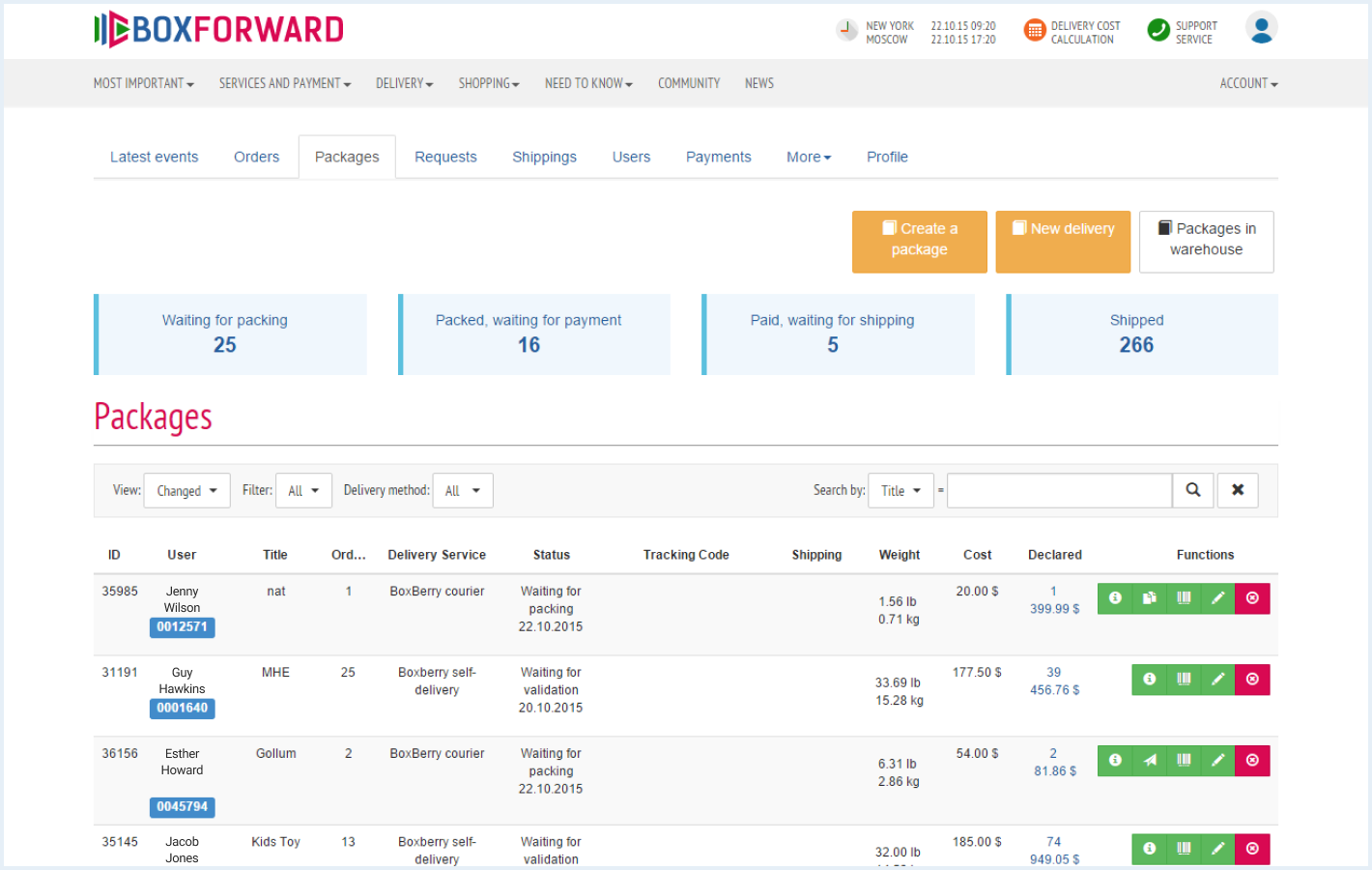 Boxforward: Warehouse & Freight Forwarding Logistics System