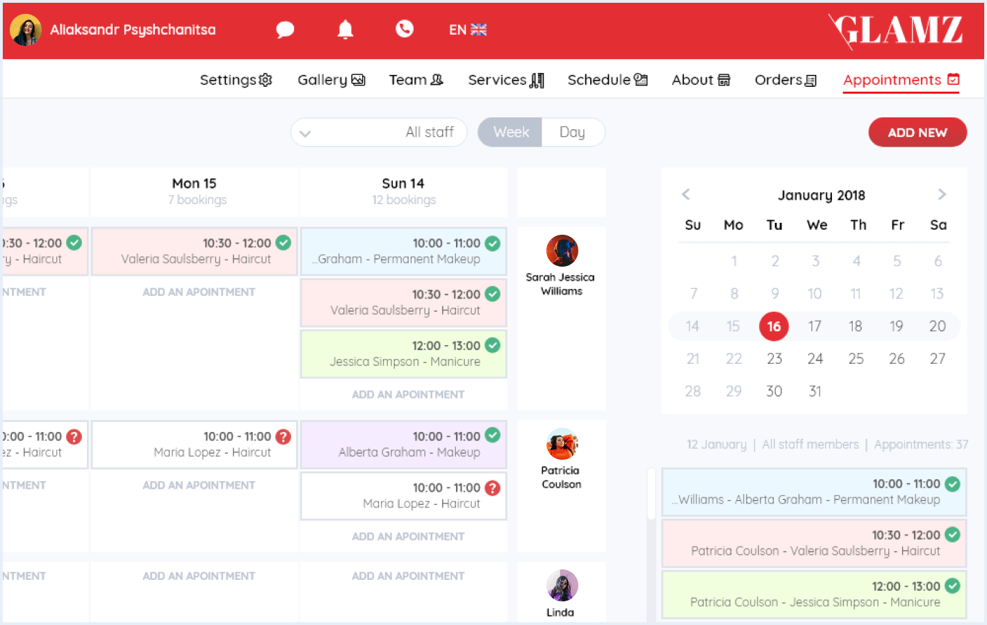 Glamz - Platform for Beauty Professionals - Case Study