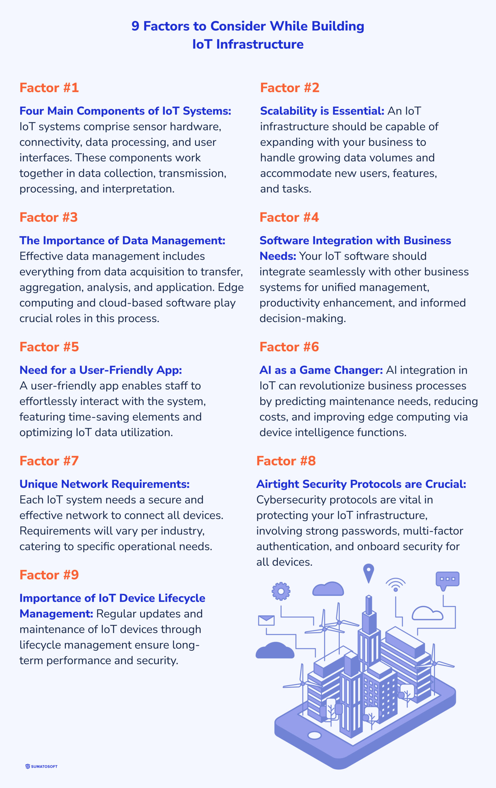 Internet of Things (IoT) Infrastructure: 9 Factors to Consider